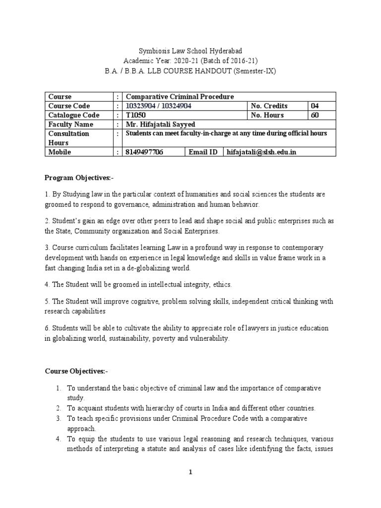 Comparative Criminal Procedure (OBE) | Download Free PDF | Daubert V ...