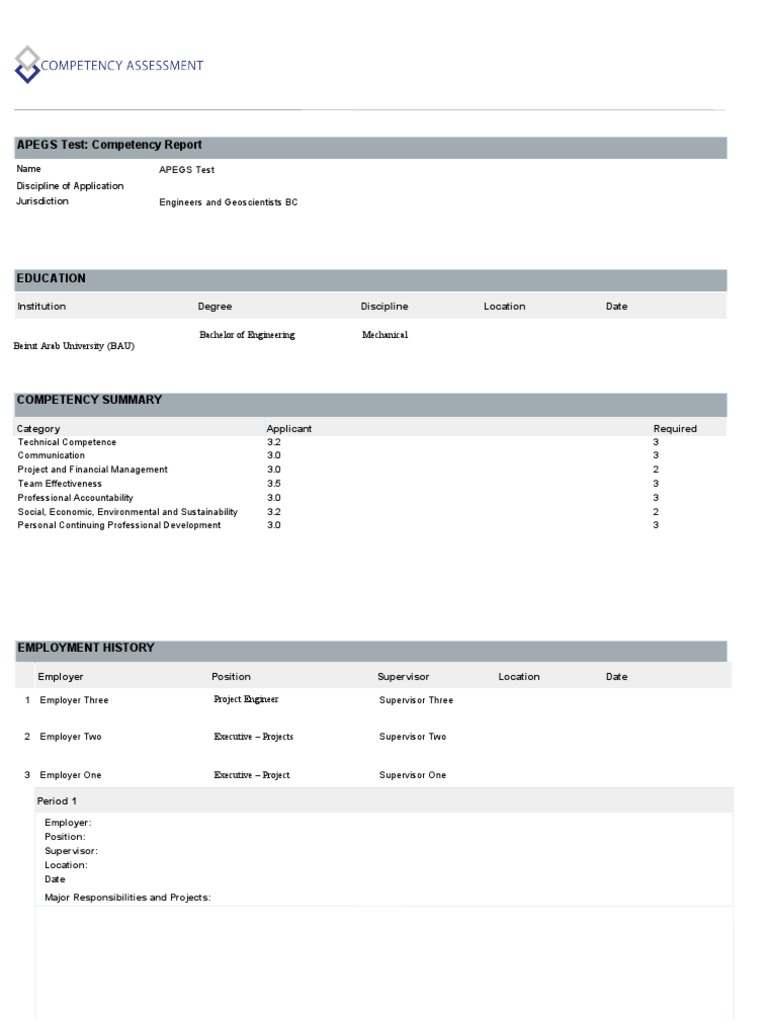 Apegs CBA Report Sample | PDF | Project Management | Mechanical Engineering