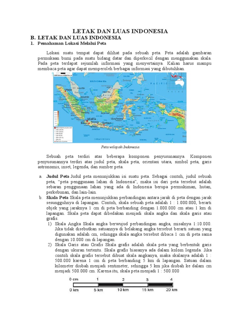Peta Letak dan Luas Indonesia | PDF