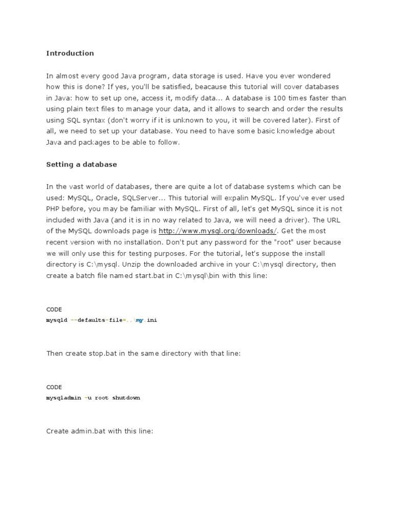 My Sql In Java Pdf Databases Sql 2733