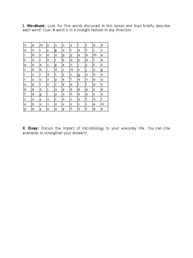 Lesson 1 - Learning Activity | PDF