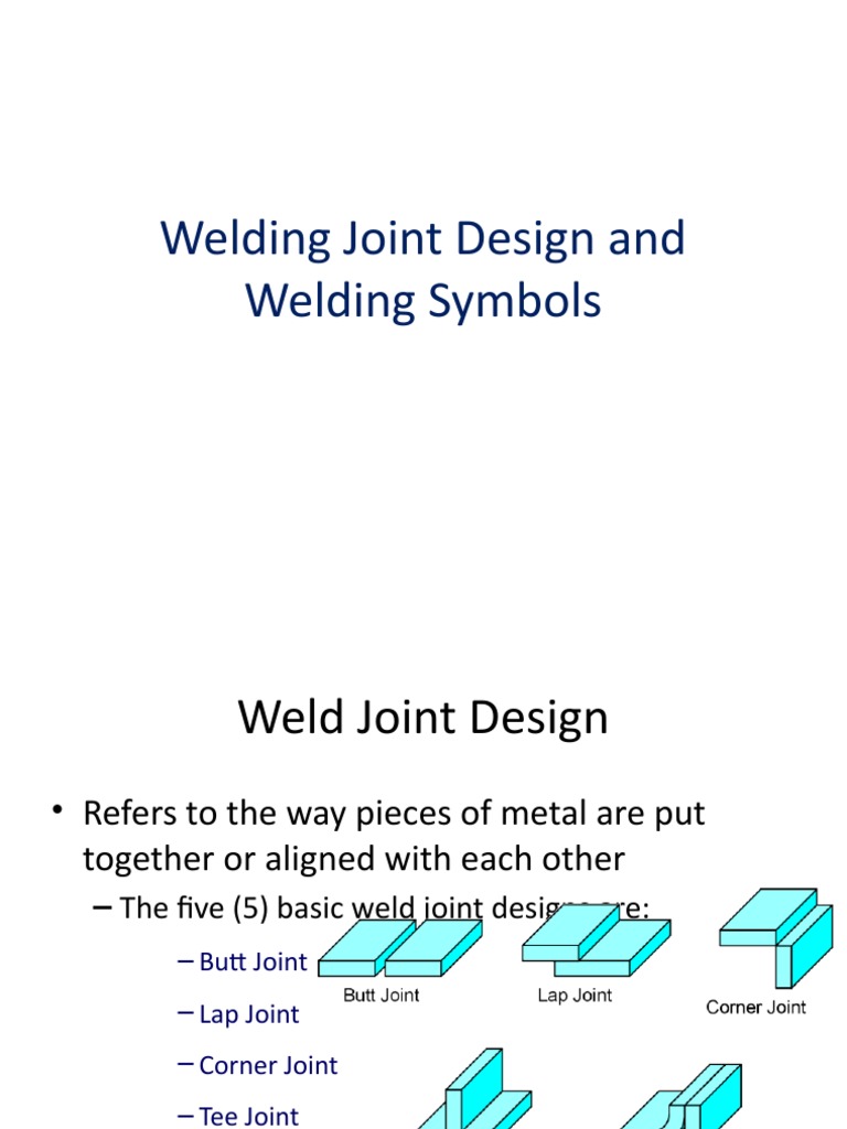 Welding Joint Design and Welding Symbols | PDF | Industrial Processes ...