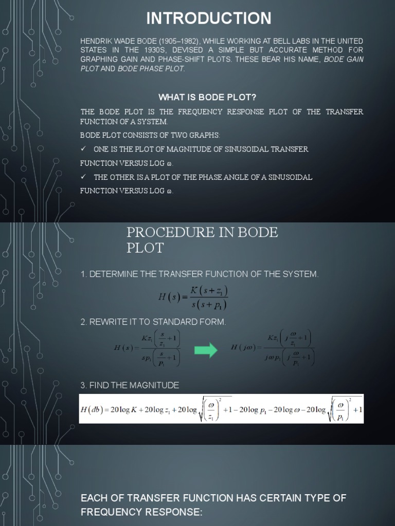 What Is Bode Plot? | PDF | Teaching Methods & Materials | Home & Garden