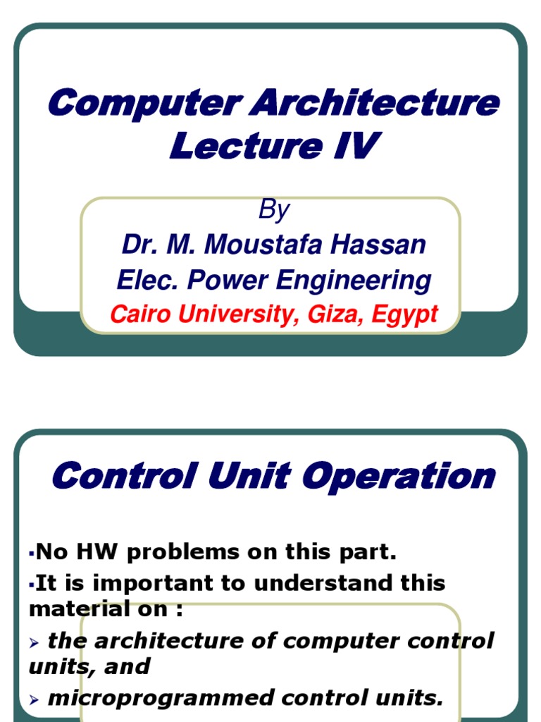 El426 Reading - Presentation 4 - 1 | PDF | Central Processing Unit | Integrated Circuit