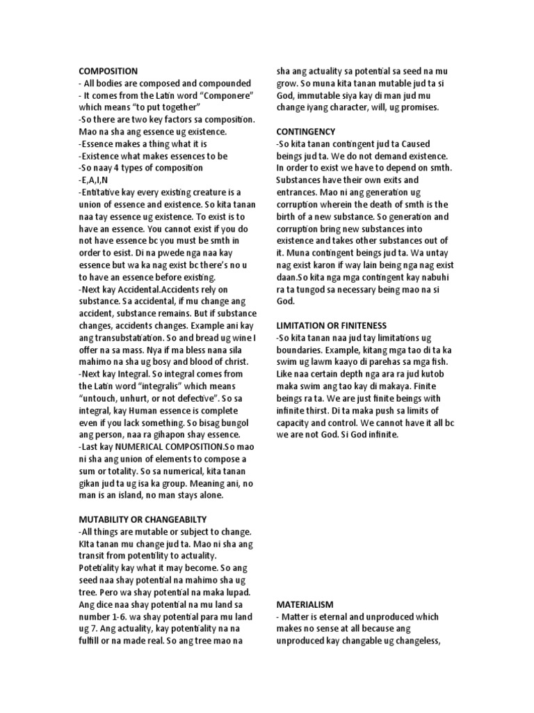 Composition - All Bodies Are Composed and Compounded | PDF ...