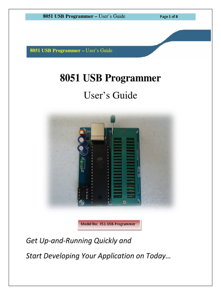 8051 USB Programmer: User's Guide | PDF | Electrostatic Discharge | Usb