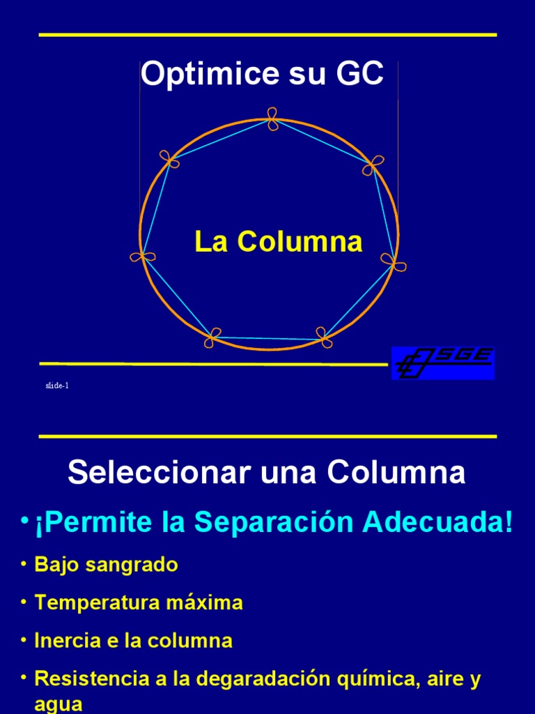 Talk 4 - GC Columns ESP | PDF | Química Orgánica | Química