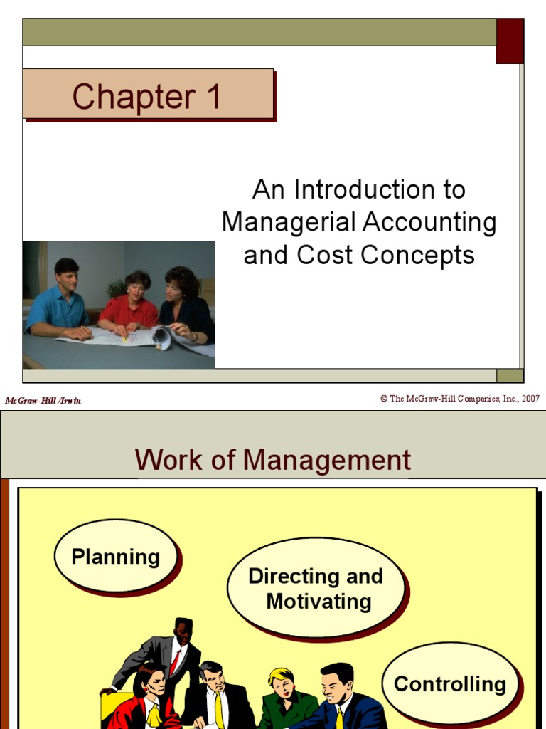 An Introduction To Managerial Accounting And Cost Concepts Mcgraw Hill