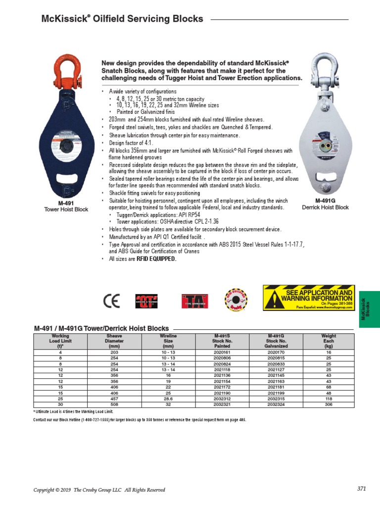 Mckissick Oilfield Servicing Blocks | PDF | Bearing (Mechanical ...