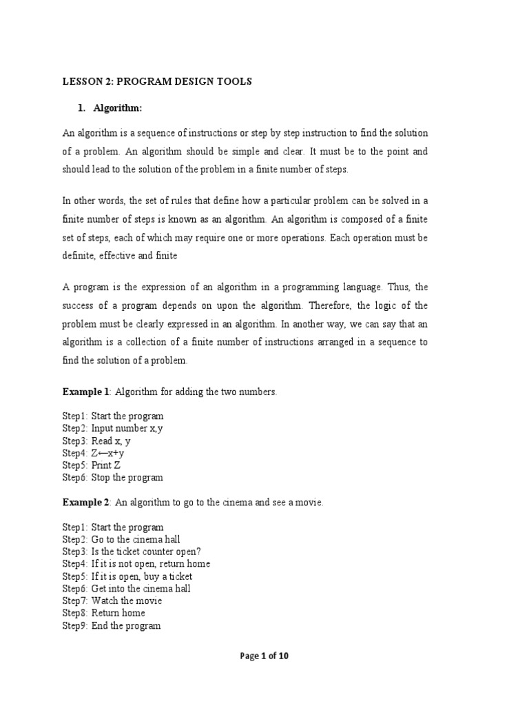 LESSON 2 3-Algorithims-Pseudocodes-Flowcharts | PDF | Algorithms ... LESSON 2 3-Algorithims-Pseudocodes-Flowcharts | PDF | Algorithms ...