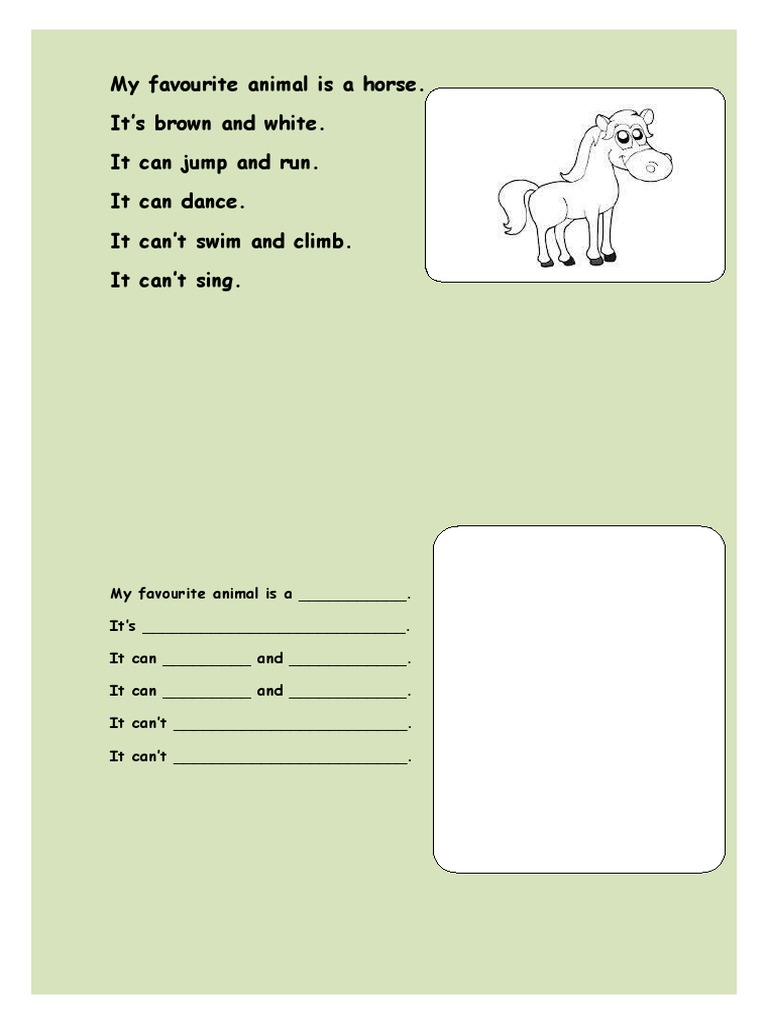 My Favourite Animal Fun Activities Games - 50845 | PDF