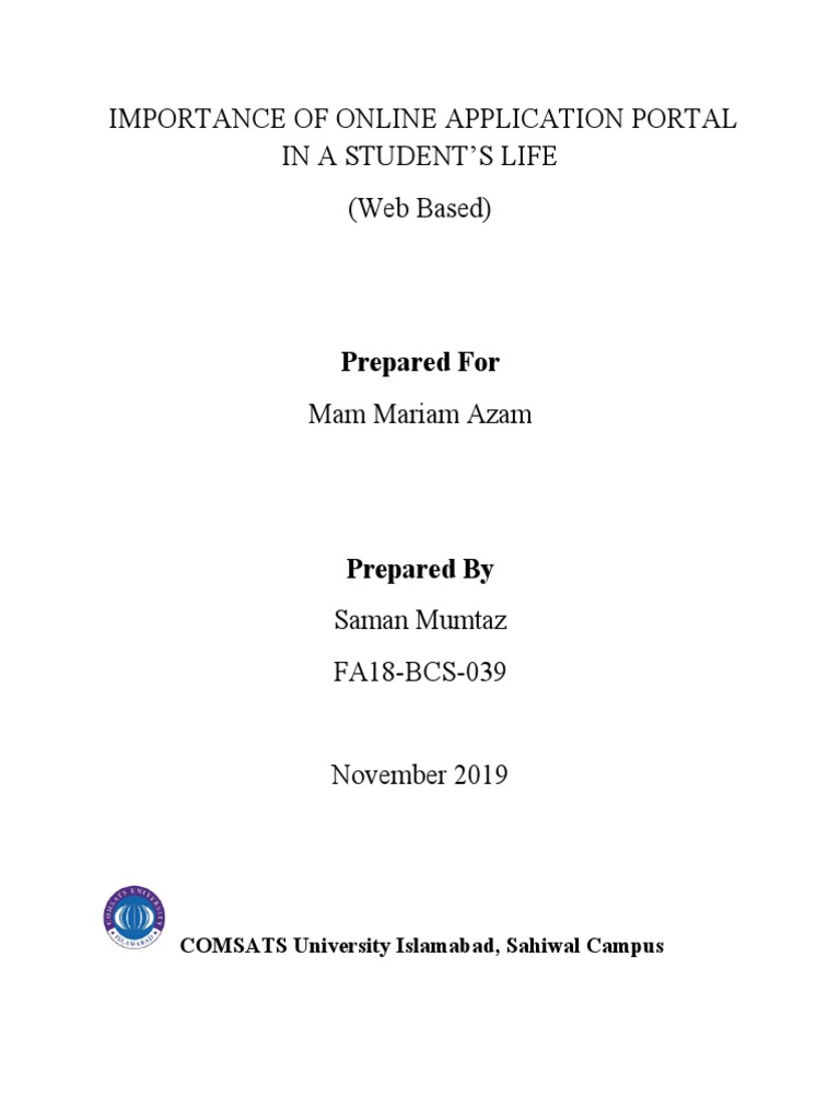 Online Application Portal | PDF | Web Application | Application Software