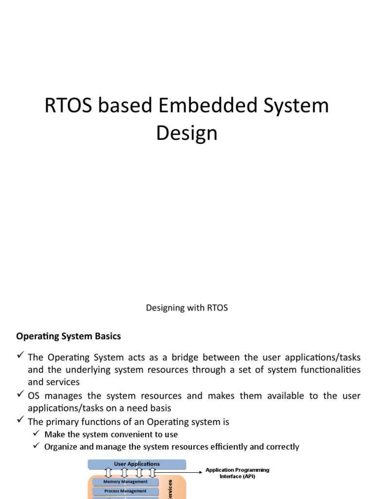 RTOS Based Embedded System Design | PDF | Kernel (Operating System) | Operating System