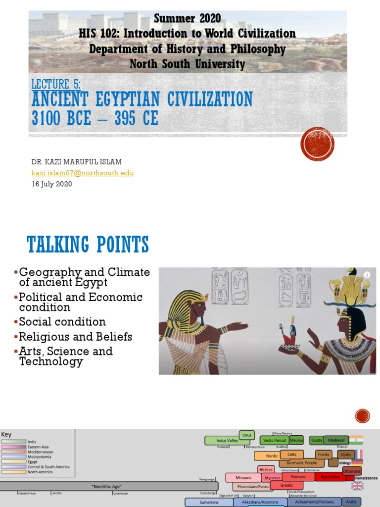 Lecture 5 - World Civilization | PDF | Nile | Ancient Egypt