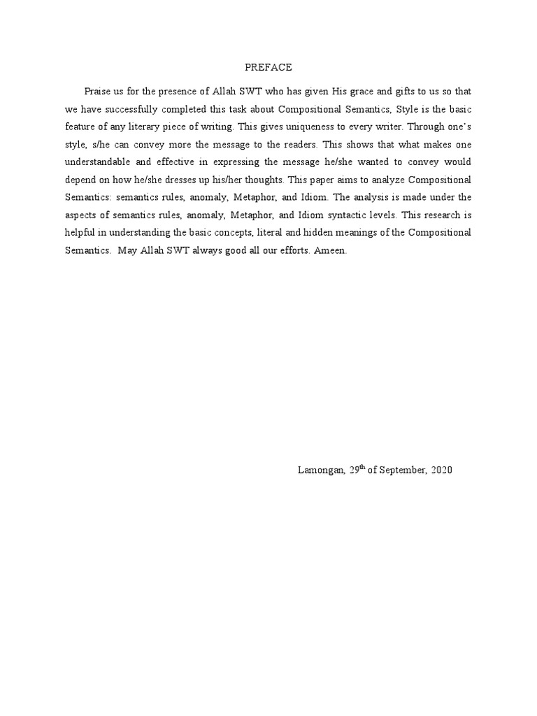 Compositional Semantics Analysis | PDF | Idiom | Semantics