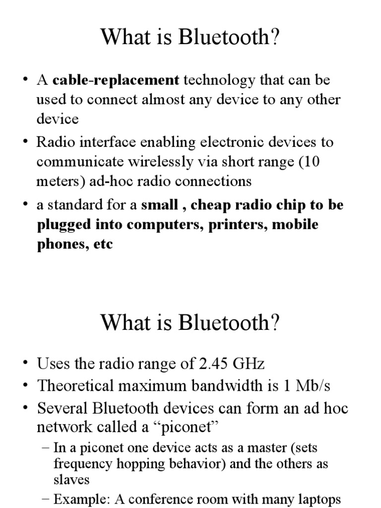 Understanding Bluetooth Technology Basics | PDF | Bluetooth ...