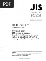 Iso 1328-1 - Cylindrical - Gears | PDF | Engineering Tolerance | Distance