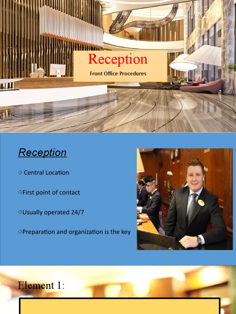 Reception: Front Office Procedures | PDF | Business