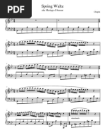 Spring Waltz by Chopin: Sheet Music | PDF