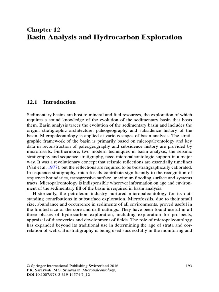 Basin Analysis and Hydrocarbon Exploration | PDF | Stratigraphy | Reflection Seismology