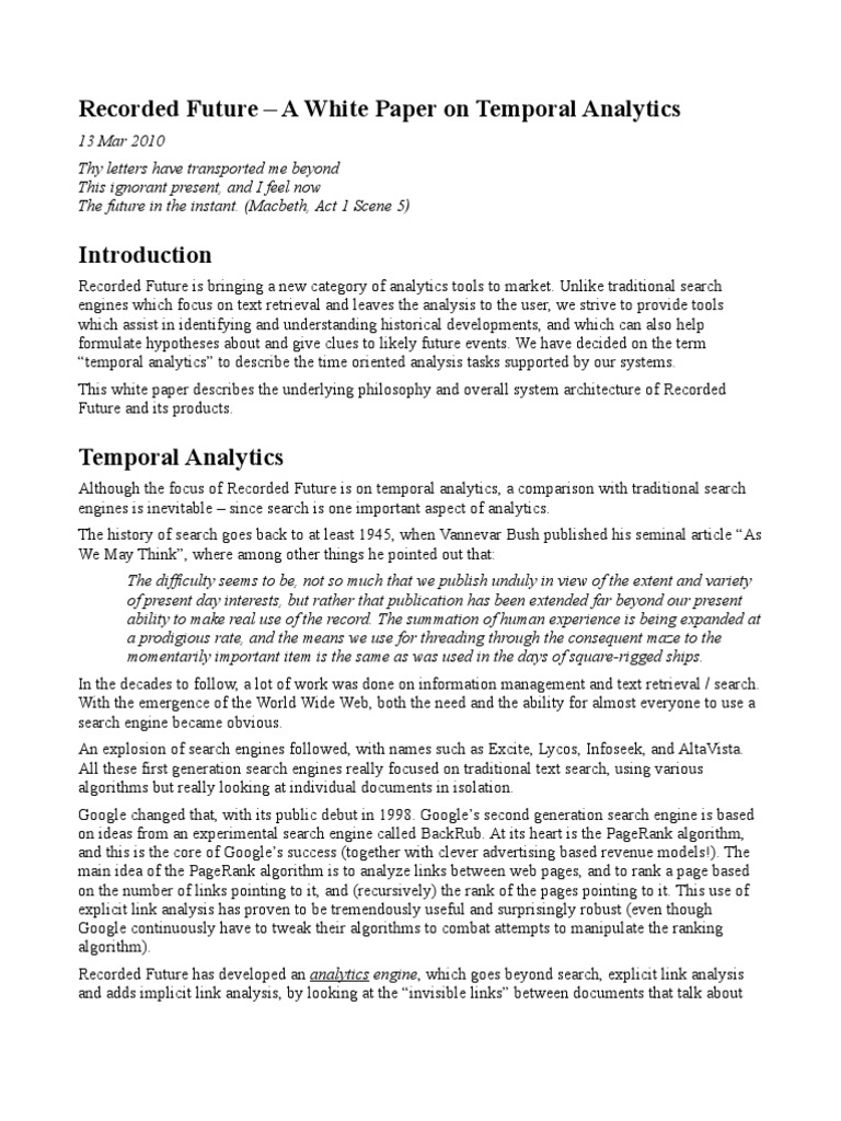 Recordedfuture | PDF | Business Intelligence | Application Programming ...