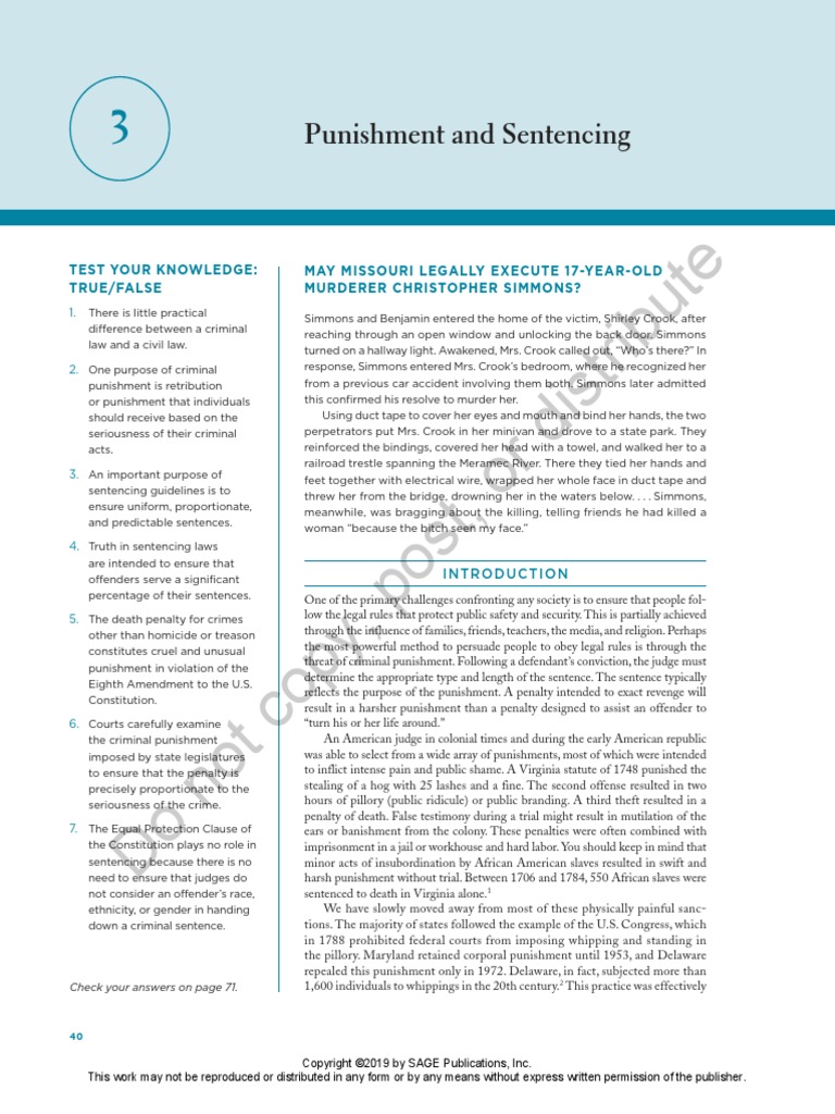 Punishment and Sentencing | PDF | Sentence (Law) | Plea