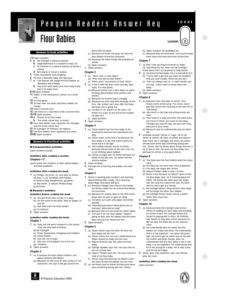 Flour Babies. Answer Key | PDF