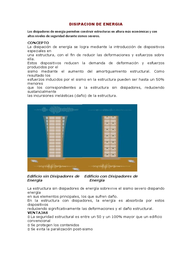 Disipacion de Energia | PDF | Viscosidad | Temblores