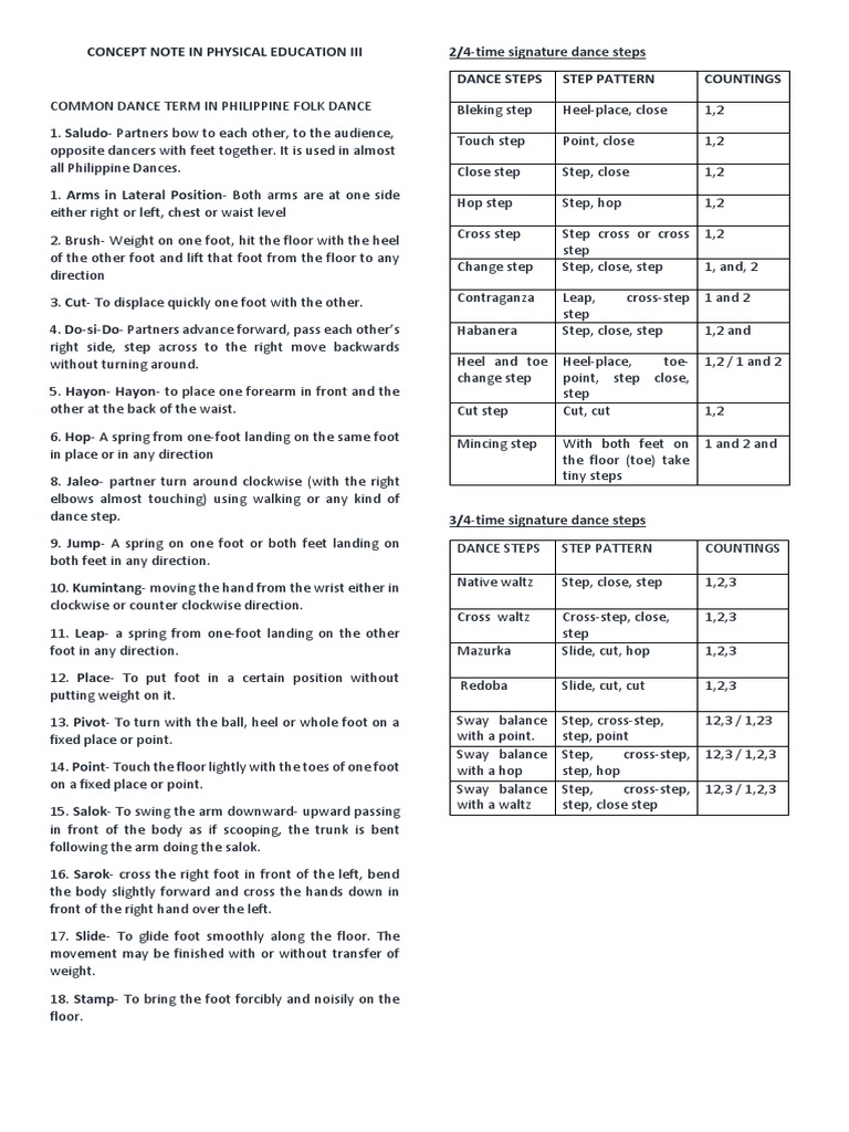 Basic Dance Patterns PDF | PDF | Waltzes | Foot