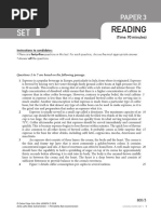 MUET Model Paper Reading | PDF | Coffee | Beverages