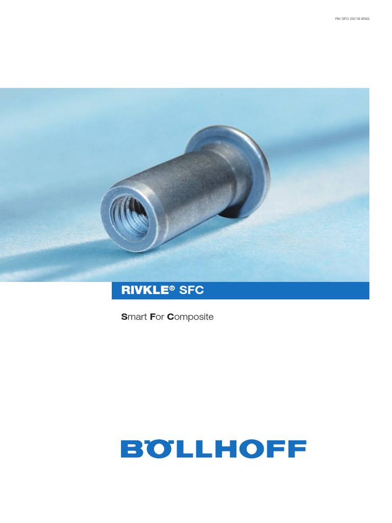 Bollhoff Rivkle SFC Inserts For Composite Material Catalog PDF | PDF ...