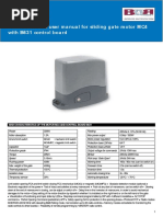 SL1000AC/SL1500AC Gate Opener Manual | PDF | Switch | Electric Motor