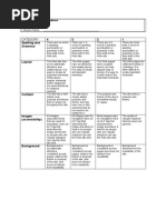 Flowchart Rubric - XLSX - Sheet1 | PDF | Graphics | Cognition