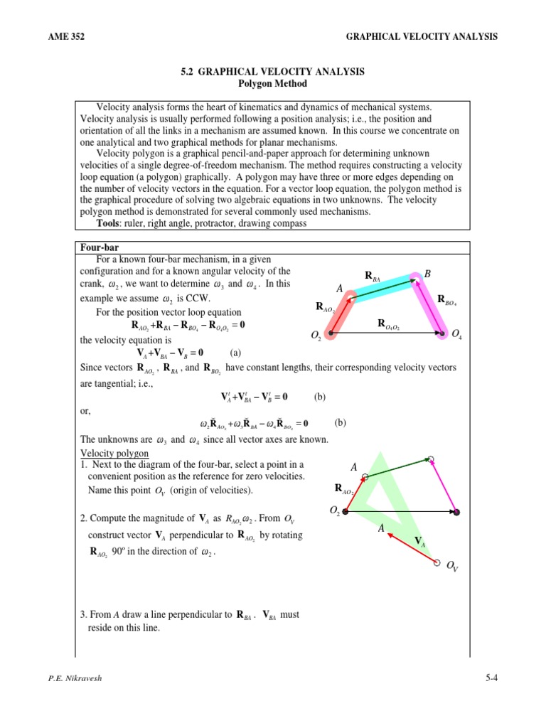5.2 Velocity-Graphical PDF | PDF | Velocity | Euclidean Vector