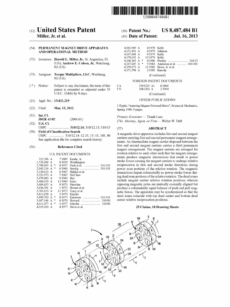 Permanent Magnet Drive Apparatus | PDF | Magnet | Force