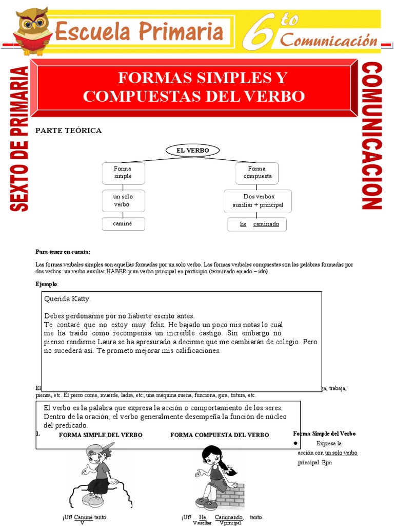 Formas Verbales: Simples y Compuestas | PDF | Verbo | Mecánica del lenguaje