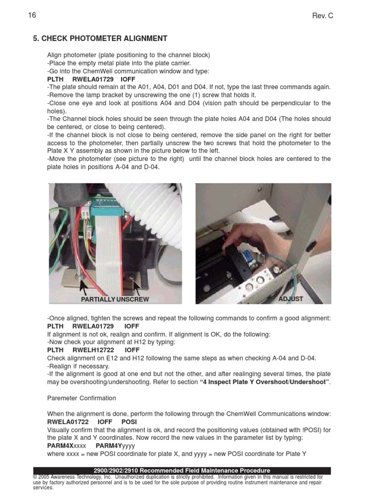 Photometer Alignment (SM) | PDF