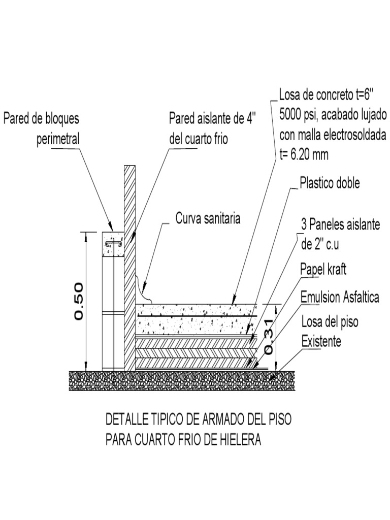 Detalle Típico De Losa De Hormigón Losa De Concreto En Autocad