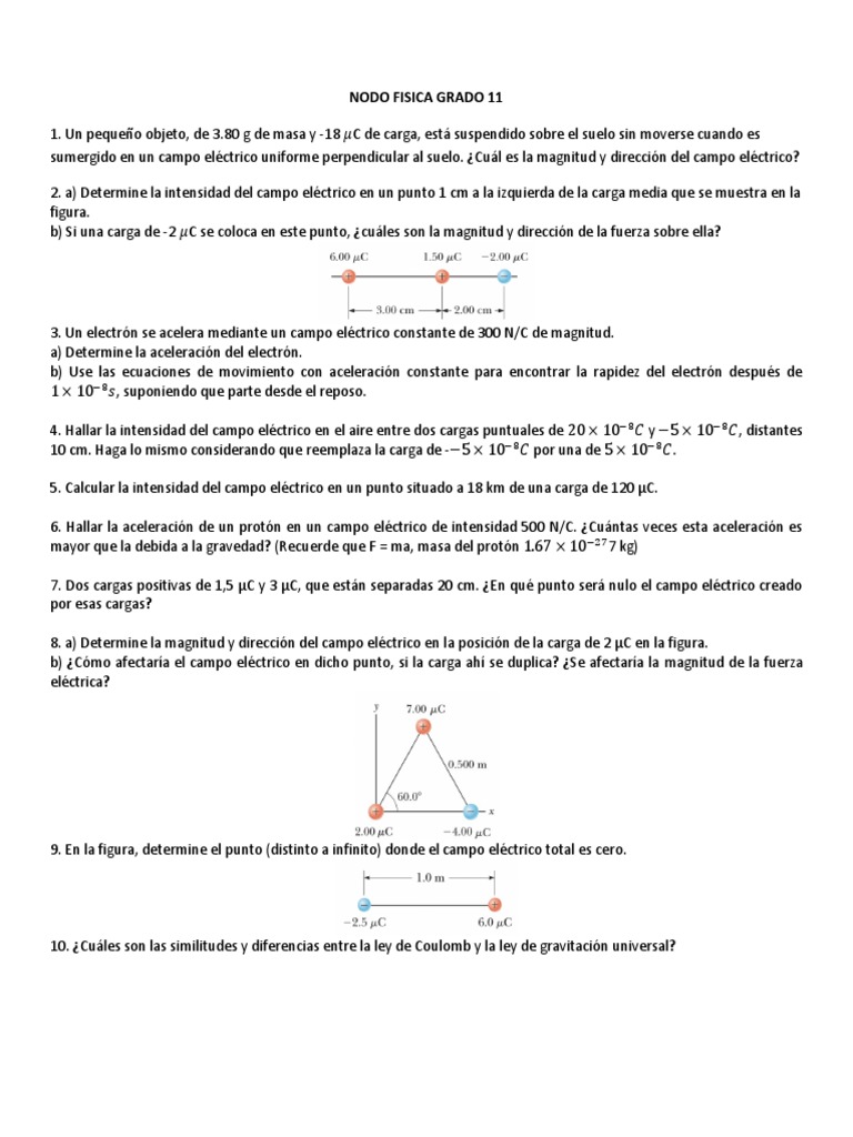 Nodo Fisica Grado 11 | PDF