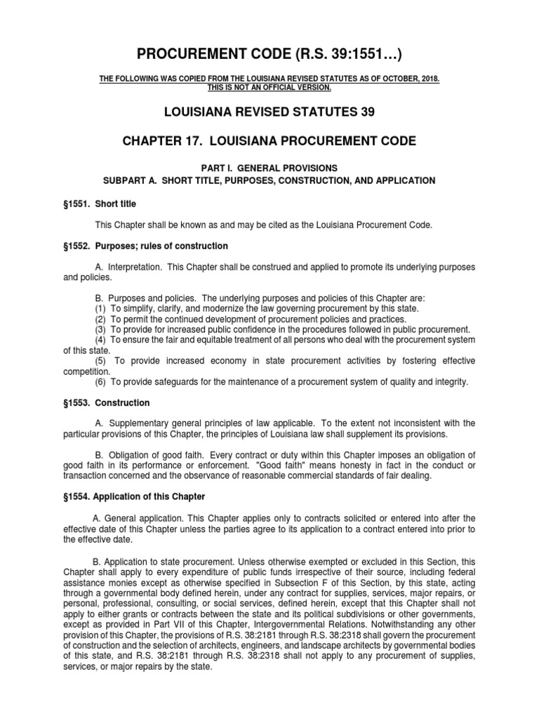 Procurement Code | PDF | Procurement | Consultant