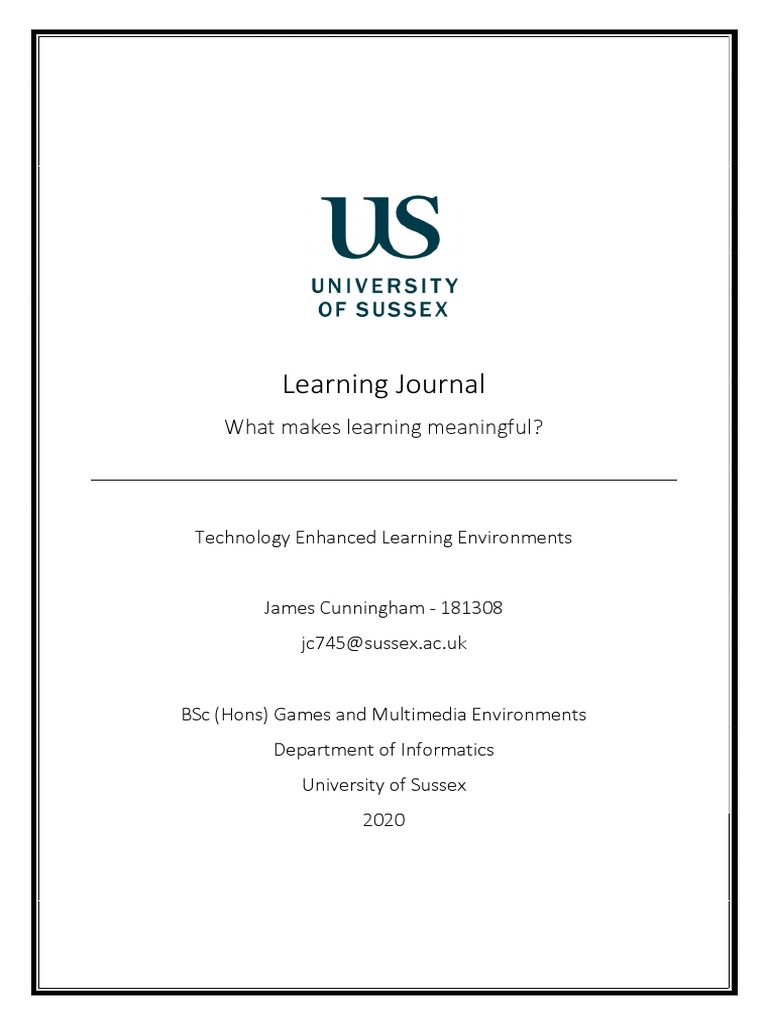 Learning Journal PDF | PDF | Constructivism (Philosophy Of Education) | Motivation