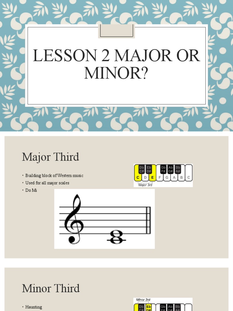 Music Theory Lesson 2 | PDF