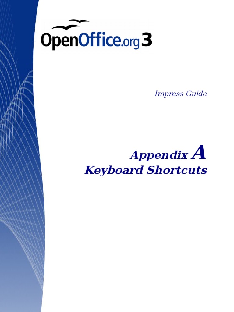 Appendix Keyboard Shortcuts: Impress Guide | PDF