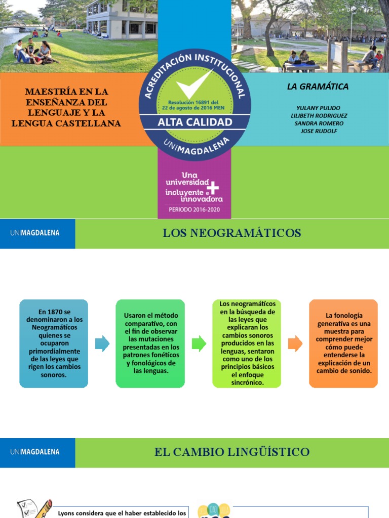 Presentación Gramática Comparada | PDF | Fonología | Fonema