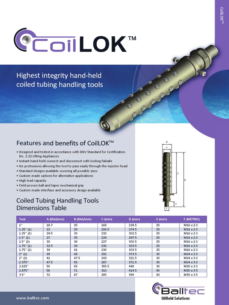 Highest Integrity Hand-Held Coiled Tubing Handling Tools: Features and ...