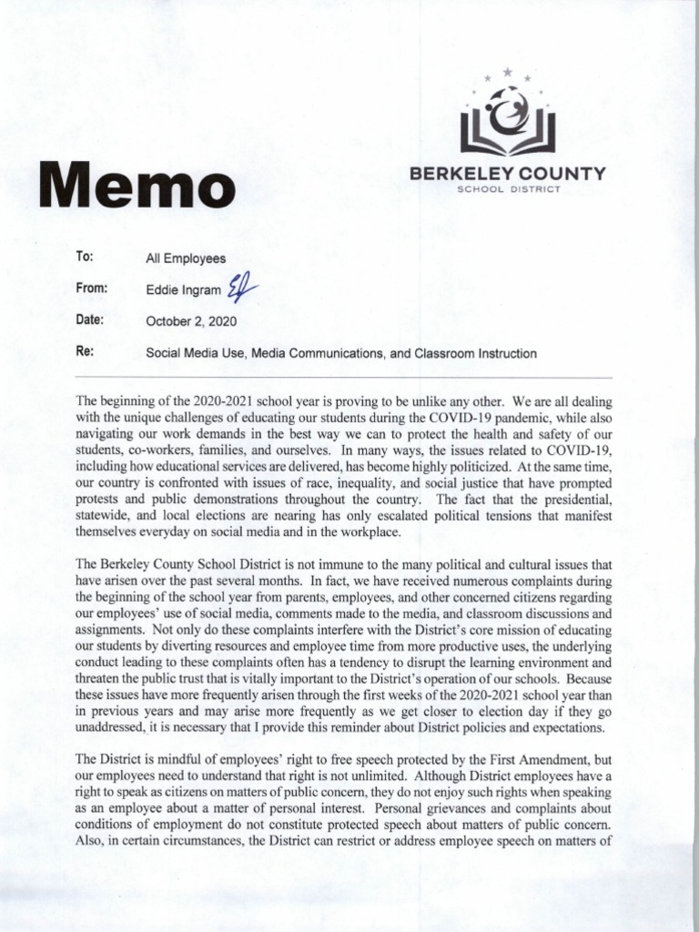 Social Media Memo II PDF | PDF