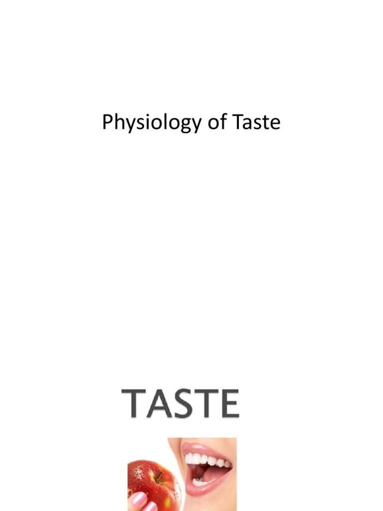 Physiology of Taste | PDF