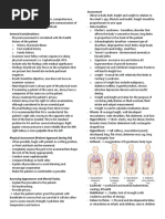 Cardiac Assessment Cheat Sheet | PDF | Heart | Physiology