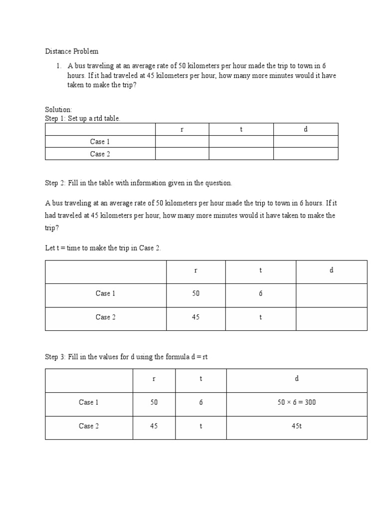 Distance Problem | Download Free PDF | Mathematical Objects ...