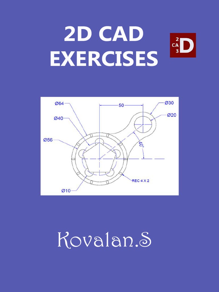 2D Cad Exercises PDF | PDF